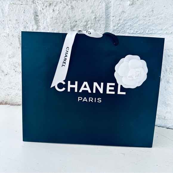 CHANEL | Bags | Chanel Paper Bag With Black Bow | Poshmark